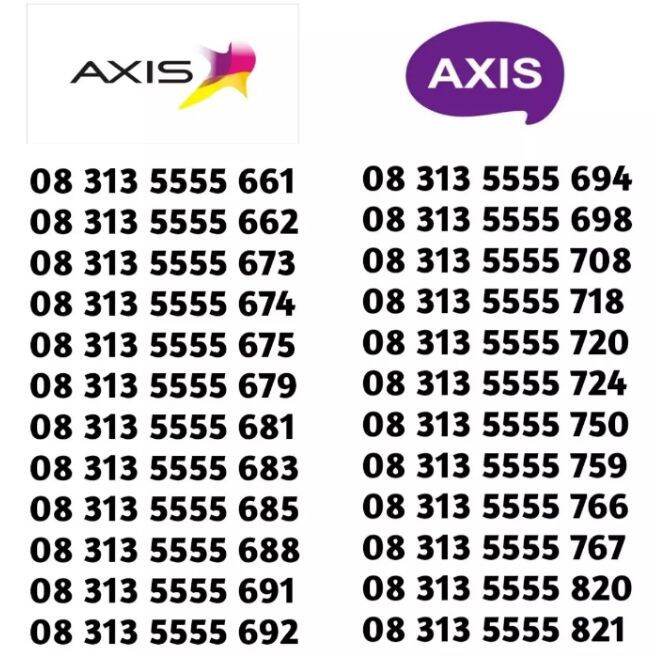 nomor Axsis cantik dan mudah dihafal | Lazada Indonesia