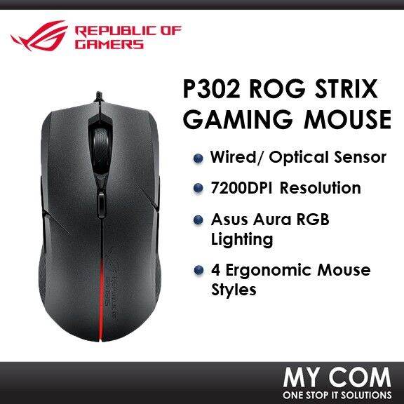 Asus P302 ROG Strix Evolve Aura RGB USB Wired Gaming Mouse with 7200DPI ...