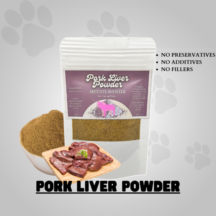 PORK LIVER POWDER FOR CATS AND DOGS APPETITE BOOSTER FOOD TOPPER ...