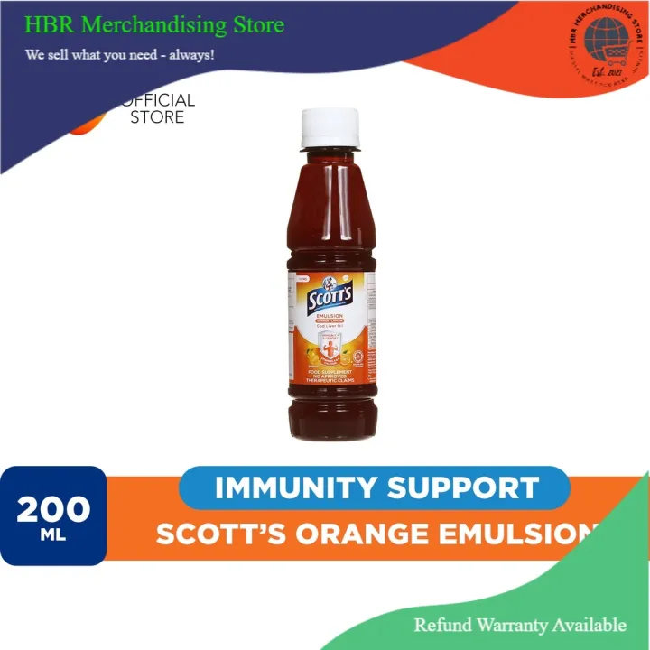 Scott's Emulsion Orange Vitamins for Kids 200ml | Lazada PH