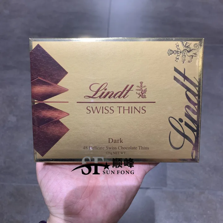 Lindt & Sprungli Swiss Thins Chocolate Dark Chocolate Milk Chocolate ...