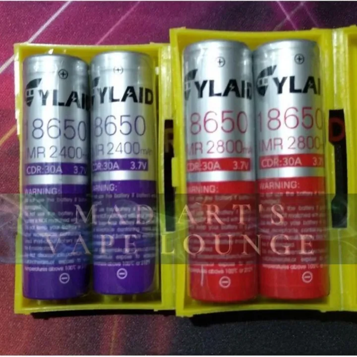 Cylaid 18650 High Drain IMR 2400 mAh Battery (sold per pair and per ...
