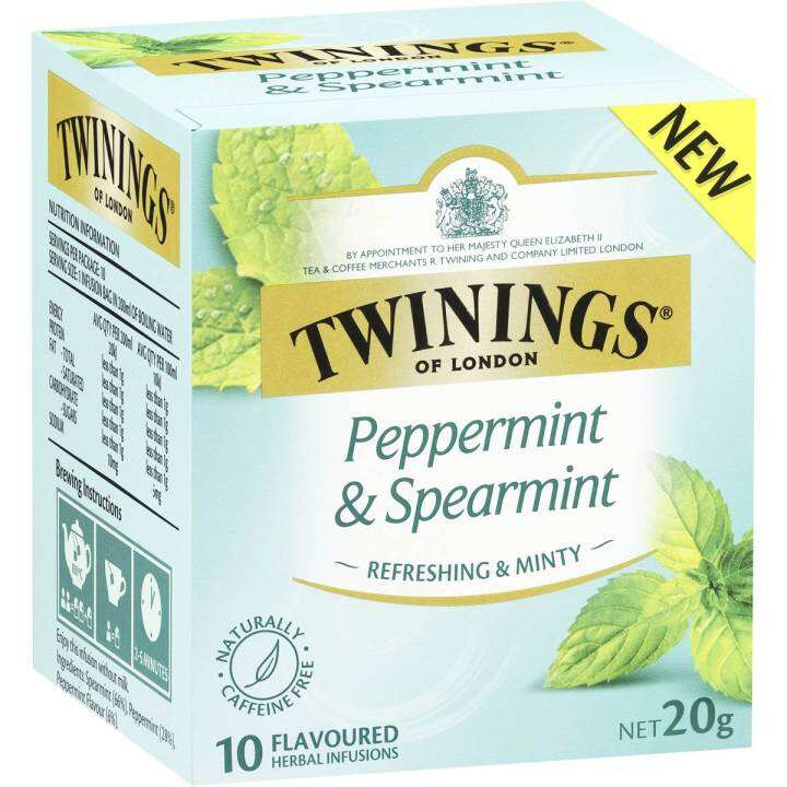 Twinings Herbal Infusions Herbal Tea Peppermint & Spearmint 10pk | Lazada