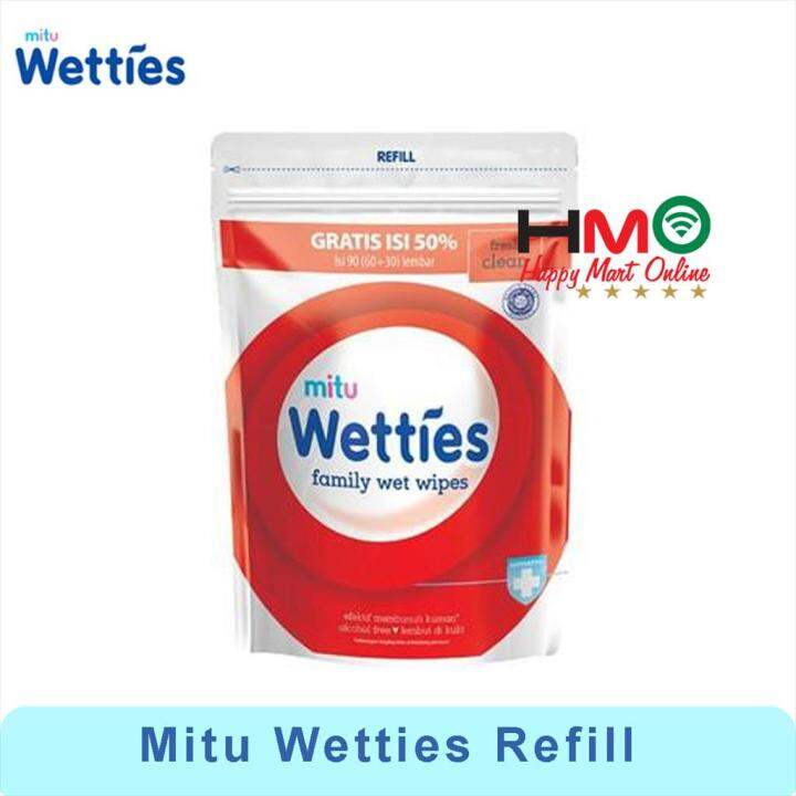 Mitu Tissue Basah Mitu Antiseptic Refill Fresh Clean 90s | Lazada Indonesia
