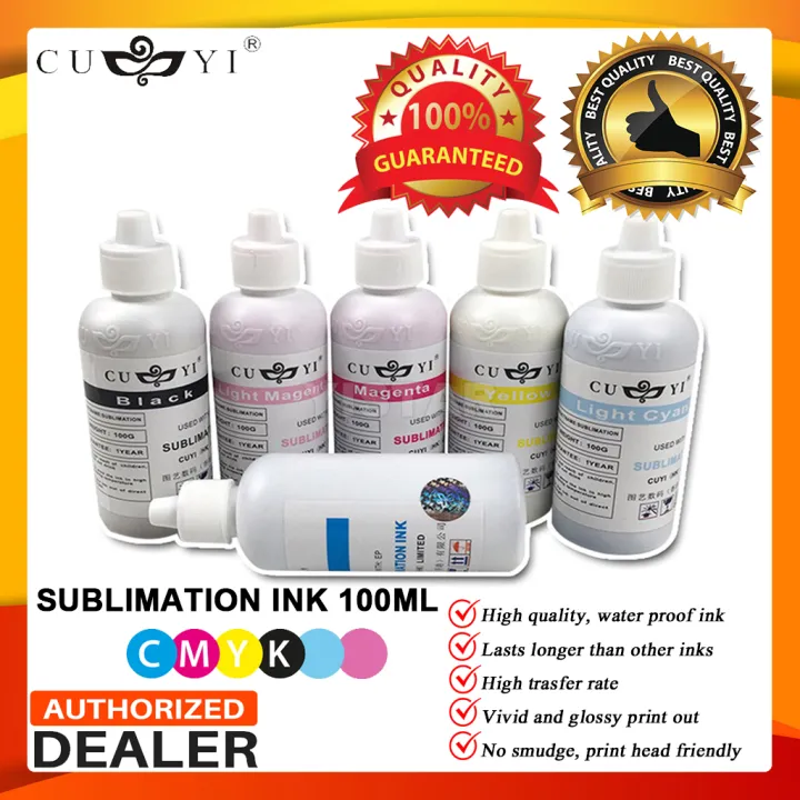 6Colors CUYI Sublimation Ink 100ML for Inkjet Printer | Lazada PH