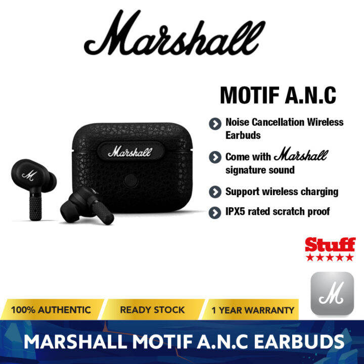 Original Marshall Motif ANC true wireless bluetooth earphones earbud ...