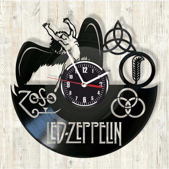 Williams Art House Export Vinyl Clock Zeppelin Airship Record Wall ...
