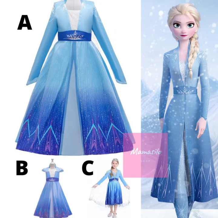 Baju Frozen anak perempuan KOSTUM FROZEN ELSA 2 Kostum Elsa Frozen 2 ...