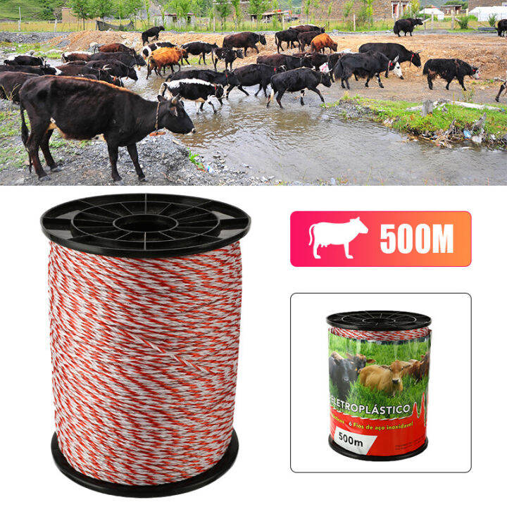 Ranch Electric Fence Electric Poly Wire Rope Electric 500M Ultra-Low ...