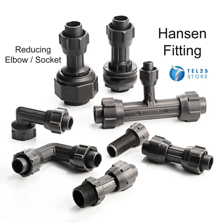 [ 1 UNIT ] Hansen Poly Reducing Elbow socket Fitting Penyambung Poli ...