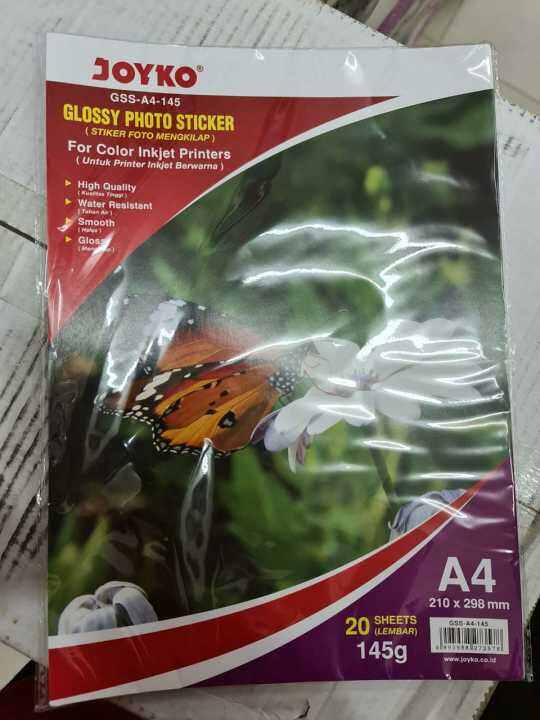 Kertas Foto JOYKO GSS-A4 20sheet 145g Glossy Paper | Lazada Indonesia