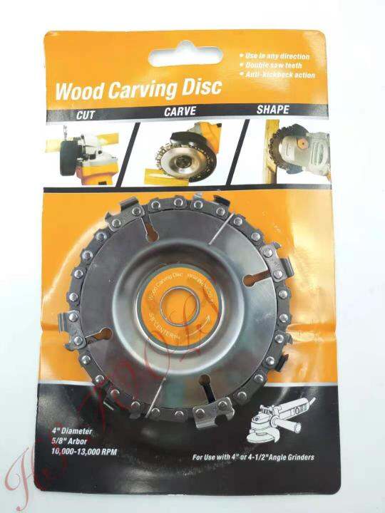 wood carving disc 4" for grinder Wood Carving Chain Cutting Disc ...