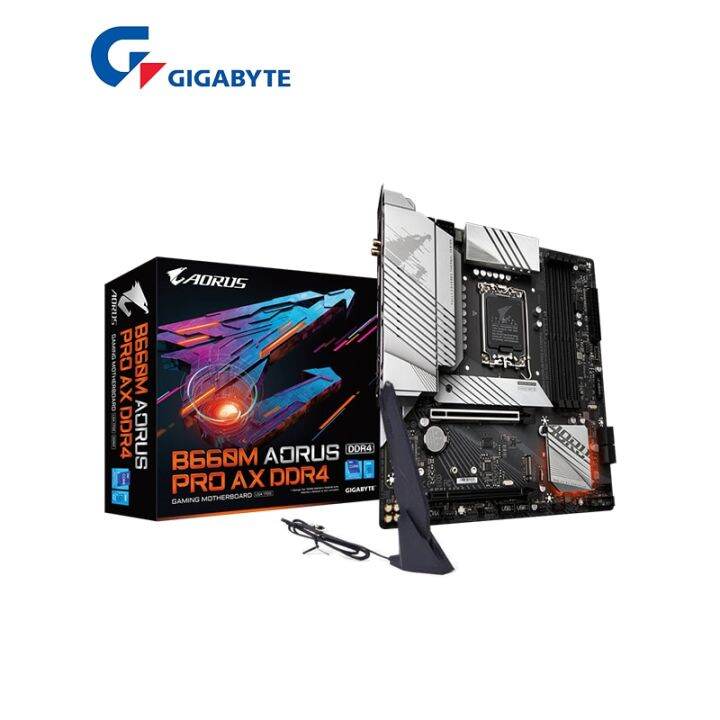 GIGABYTE GA B660M AORUS PRO AX DDR4 NEW Intel® B660 DDR4 WIFI PCI-E 4.0 5333(O.C.) MHz 128G ...