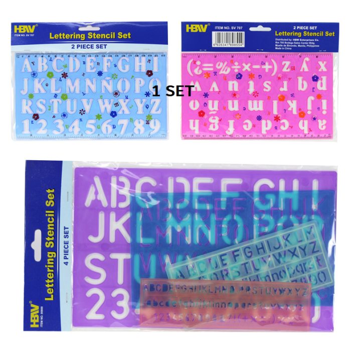 HBW Lettering Stencil Set 2’s OR 4'S per Set | Lazada PH