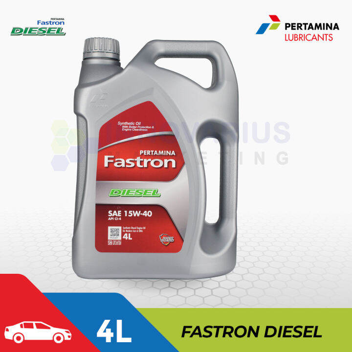 Pertamina Fastron Diesel Engine Oil Synthetic SAE 15W-40 4 Liter | Lazada PH
