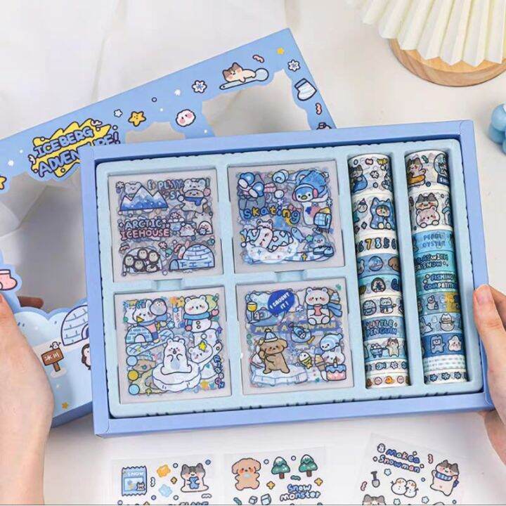 Stiker Box Momo [Stiker+Solatip] Motif Karakter Warna Cantik Whasi ...