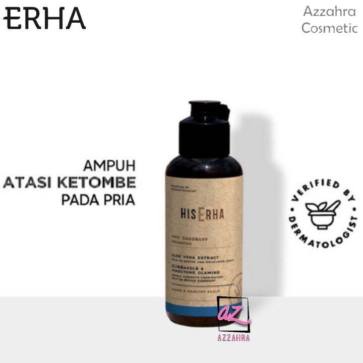 HISERHA Anti Dandruff Shampoo 100ml - Shampoo Anti Ketombe Pria ...