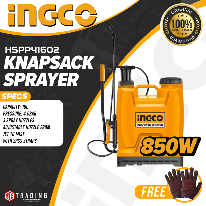 INGCO Knapsack Sprayer 16L | 20L [SOLD PER SET] Manual Knapsack Sprayer ...