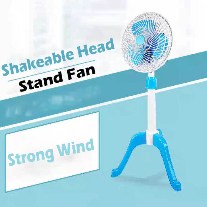 SYCAT 40w Stand Fan Shakeable head Strong Wind Floor Fan 5 Blade Stand ...
