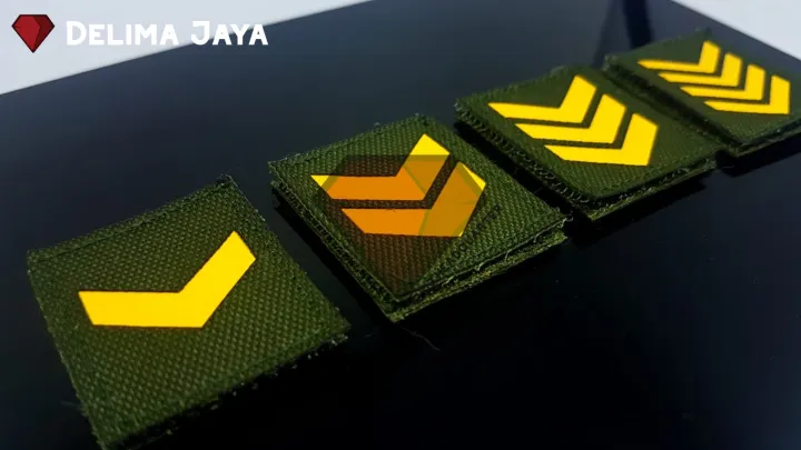 Pangkat Topi PDH Laser Serda Sertu Serka Serma Staff | Lazada Indonesia