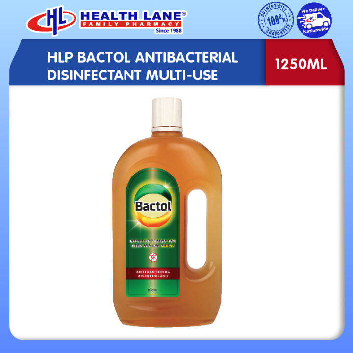 HLP BACTOL ANTIBACTERIAL DISINFECTANT MULTI-USE (1250ML) | Lazada