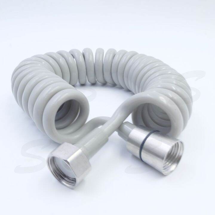 ( Pro+++ ) คุ้มค่า สายฝักบัว สายชำระ แบบสปริง ขนาด 1/2" (4หุน) ช่วงขด ...