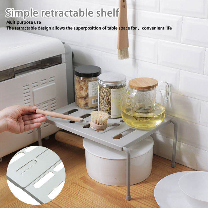 Extendable Kitchen Cupboard Organizers Multifunctional Storage Rack ...