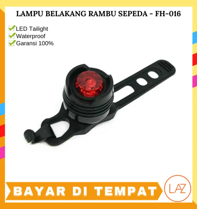 [COD BERGARANSI] LAMPU BELAKANG SEPEDA - FH-016 / Lampu Rambu-Rambu ...