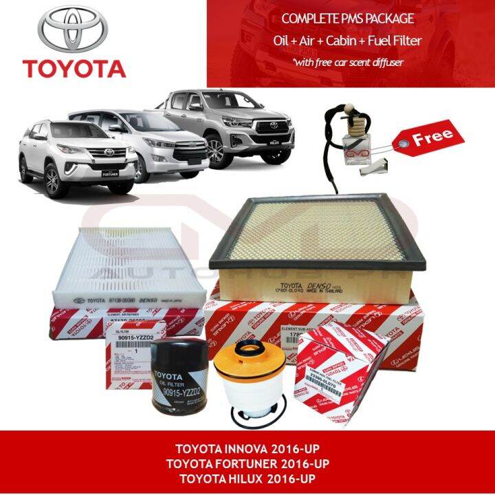 [FULL PMS COMBO SET] TOYOTA INNOVA/FORTUNER/HILUX 2016-2020 | ENGINE ...