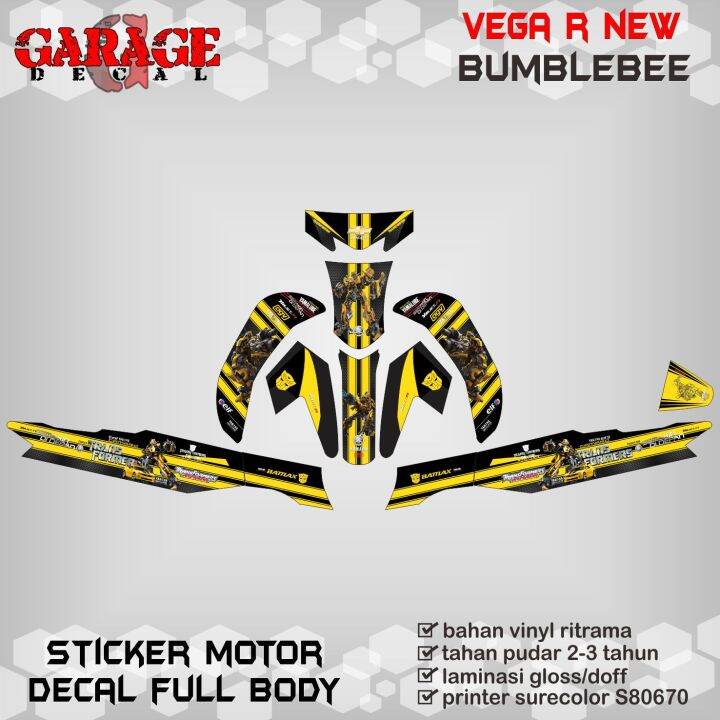 Decal Vega R New full body Sticker Vega R New Full Body Decal Sticker ...