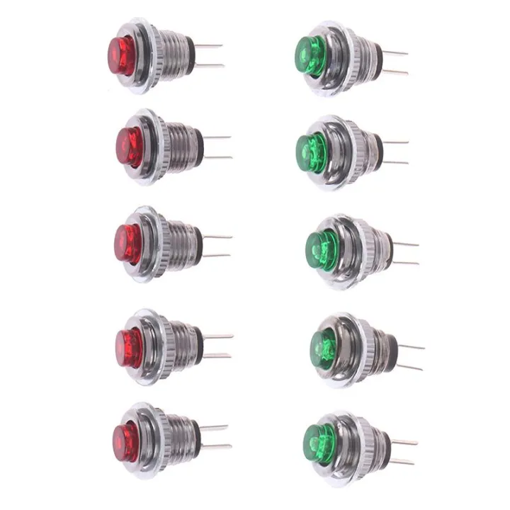 5X DS-101 Micro Push Button Switch 8mm Mount Reset Momentary Cap Round ...