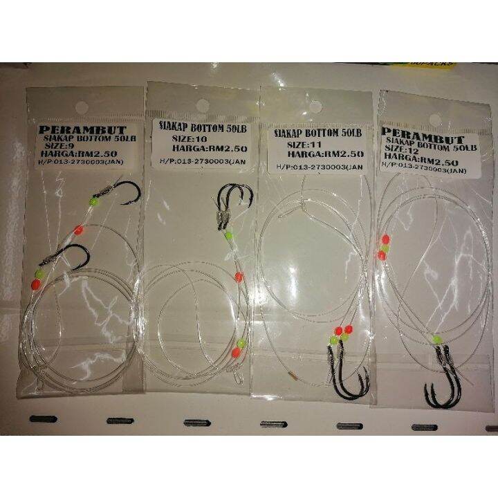 perambut siakap bottom 4set | Lazada