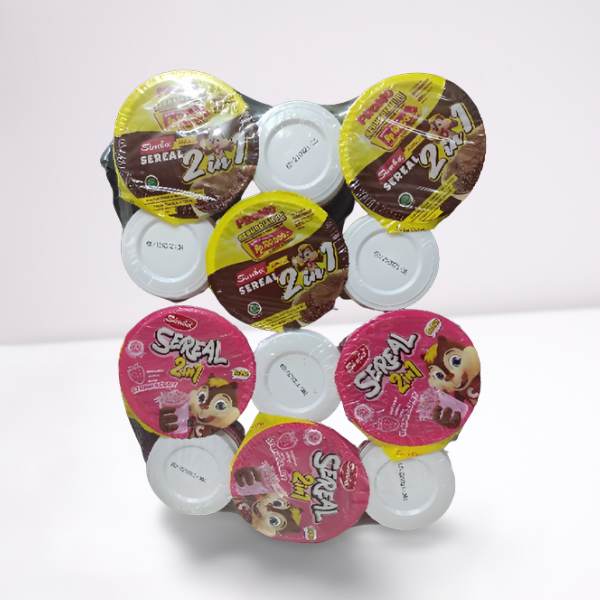 Simba 2 in 1 sereal coklat dan strawberry ( 1pack isi 6pcs x 22gr ...