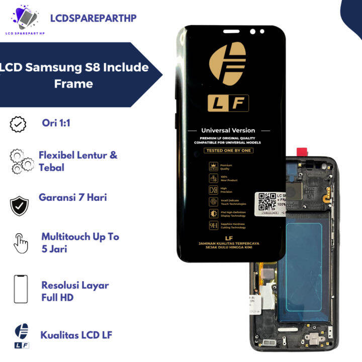 LCD Samsung S8 Include Frame Fullset Touchscreen - ORI | Lazada Indonesia