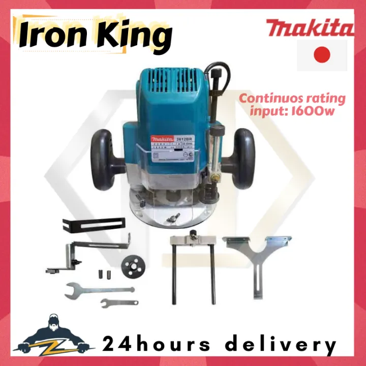 【Iron King】3612BR 12mm (1/2'') Plunge Wood Router (1600W) | Lazada PH
