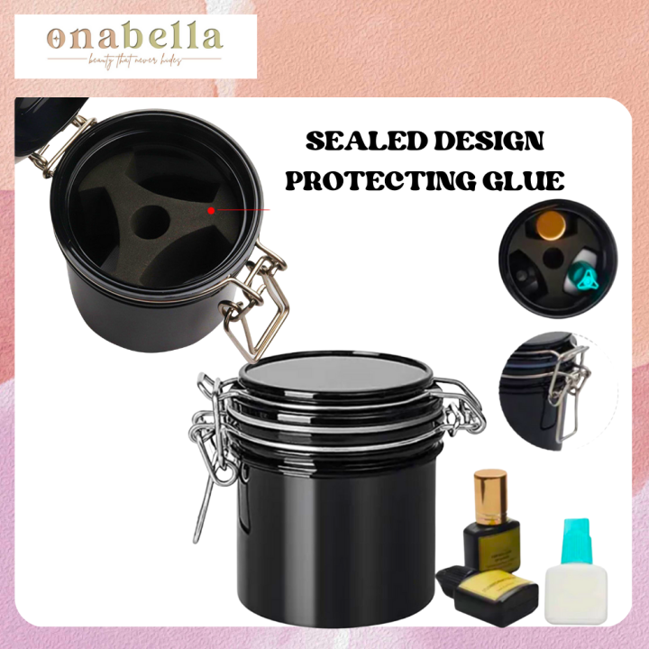 Eyelash Glue Storage Tank Container Adhesive Stand Activated Carbon ...