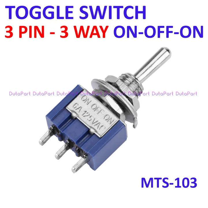 10 PCS Saklar Toggle MTS-103 3 PIN 3 Way Arah Posisi ON-OFF-ON Switch Togle | Lazada Indonesia