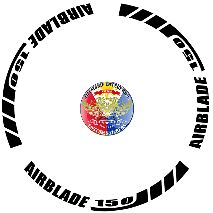 mags stickers for AIRBLADE 150, set for 2 wheels front and rear | Lazada PH