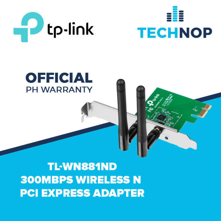 TP-Link TL-WN881ND 300Mbps Wireless N PCI Express Adapter | WiFi ...