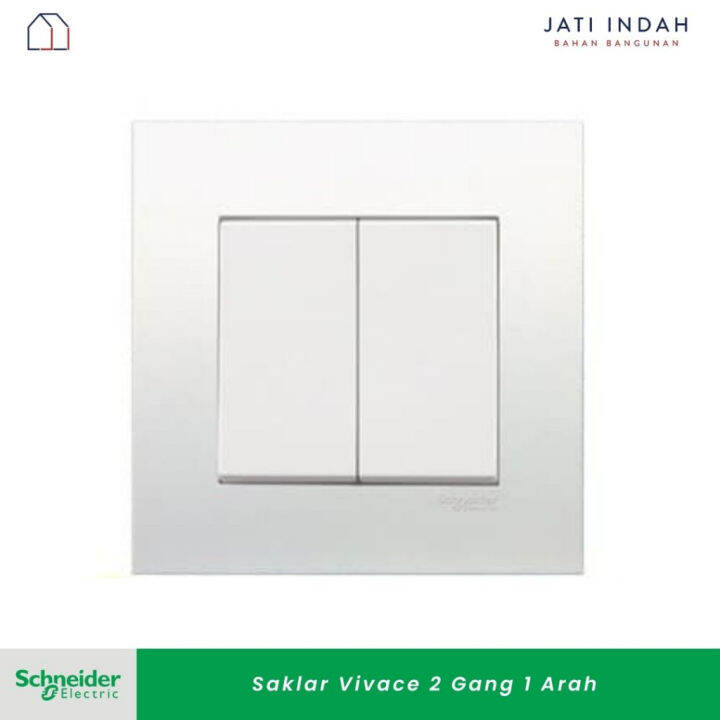 Schneider Vivace Saklar Lampu Tanam - 2 Gang 1 Arah - KB32-1-WE-G3 ...
