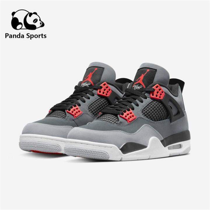 【原创】 Low J4红外线黑灰红复古男女运动休闲篮球鞋子DH6927-061 | Lazada PH