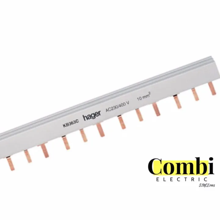 hager Busbar 1P/TP 63A Prong / Pin Type Insulated MCB Busbar | Lazada