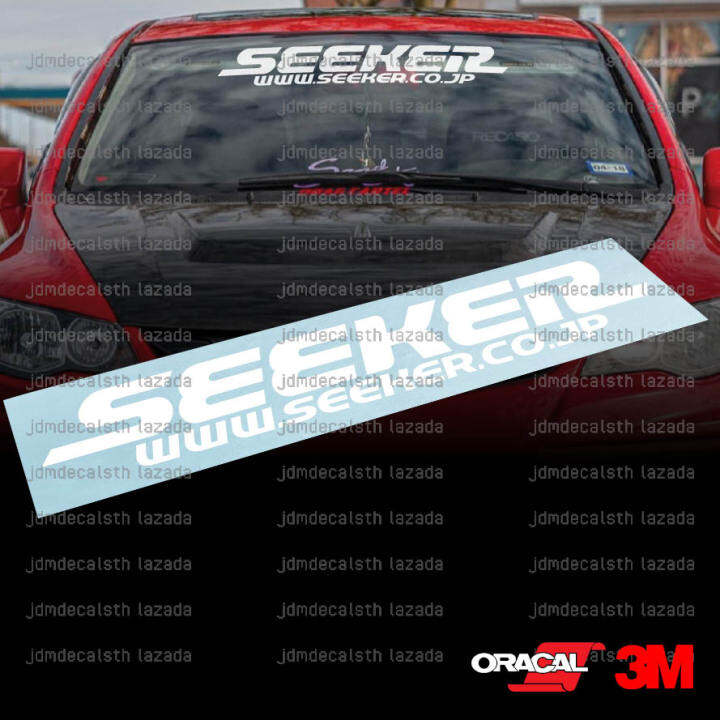 สติ๊กเกอร์ แต่งรถ สำนักแต่ง SEEKER HONDA คาดกระจก | Lazada.co.th