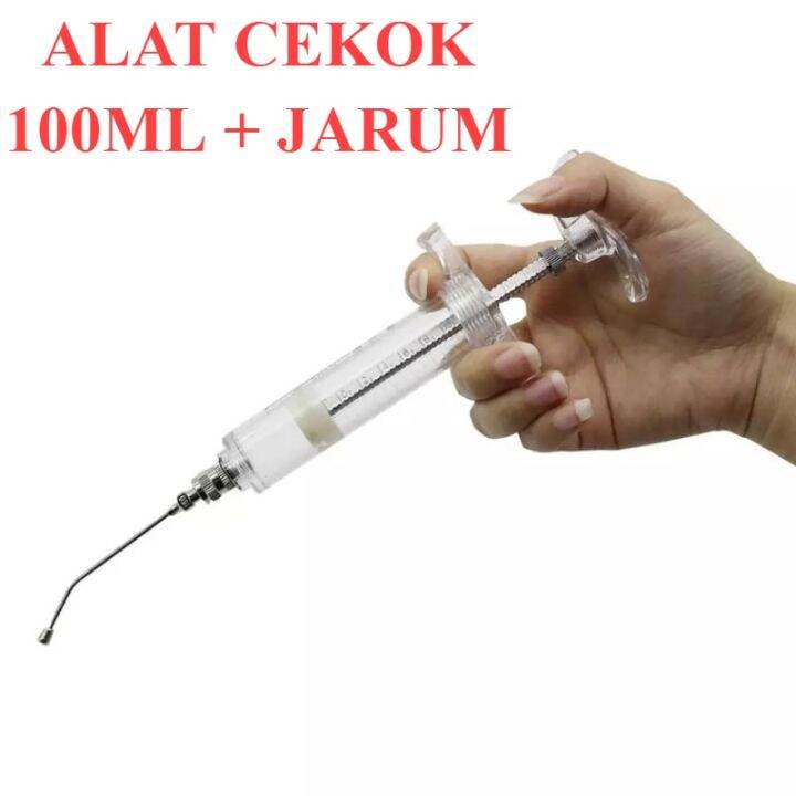 Alat Cekok Obat Sapi Alat Cekok Sapi Kapasitas 100ML Spuit Spet Loloh ...