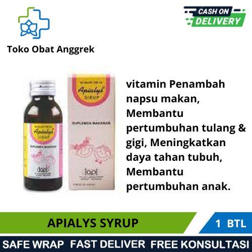 APIALYS SYRUP 100 ML/SUPLEMEN UNTUK ANAK/MASA PENYEMBUHAN/MASA ...