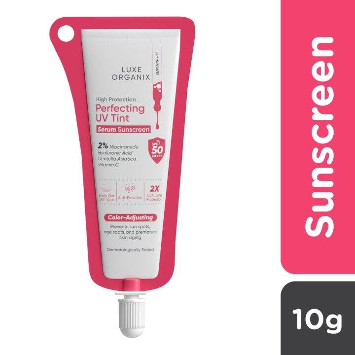 Luxe Organix Perfecting UV Tint Serum Sunscreen SPF 50 PA 10g | Lazada PH