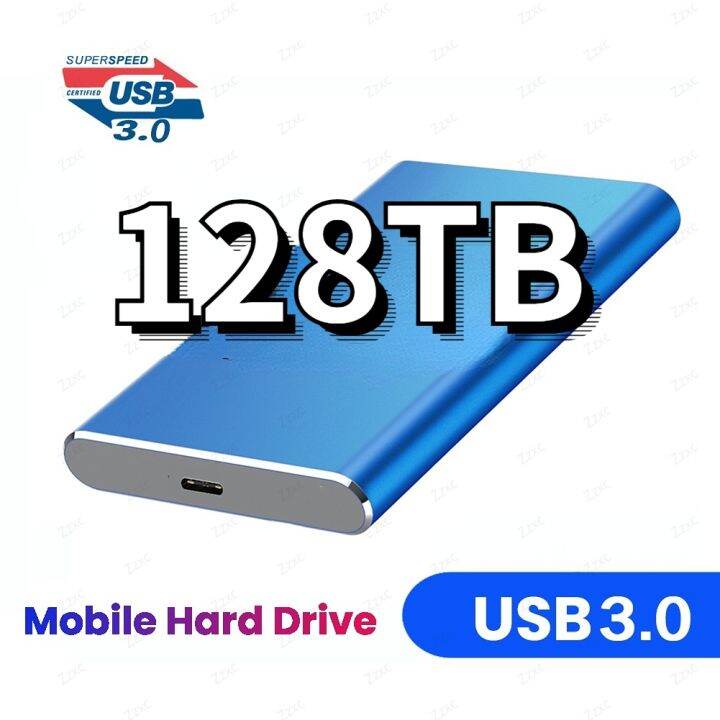 【CW】 New 128TB 64TB 16TB 8TB 4TB External Hard Drive USB3.0 HDD 2.5 ...
