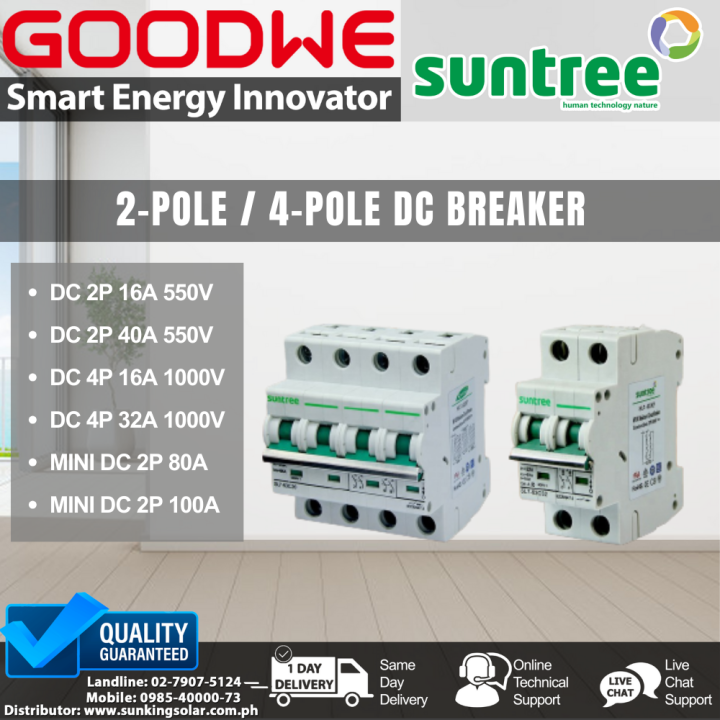 Suntree DC Circuit Breaker 2pole 4pole 1000volts 1kv Minature Din Rail ...