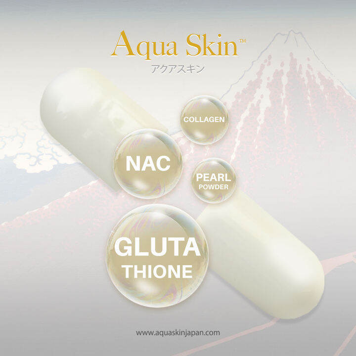 Aqua Skin Glutathione Gluta Caps Bundle Collagen NAC Whitening Anti ...
