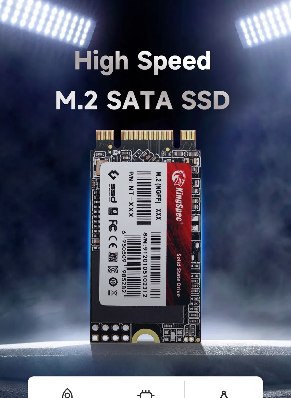 KUSAX KingSpec SSD NGFF M.2 2242 SSD 1TB 512GB 256GB 128GB SATA Hard ...
